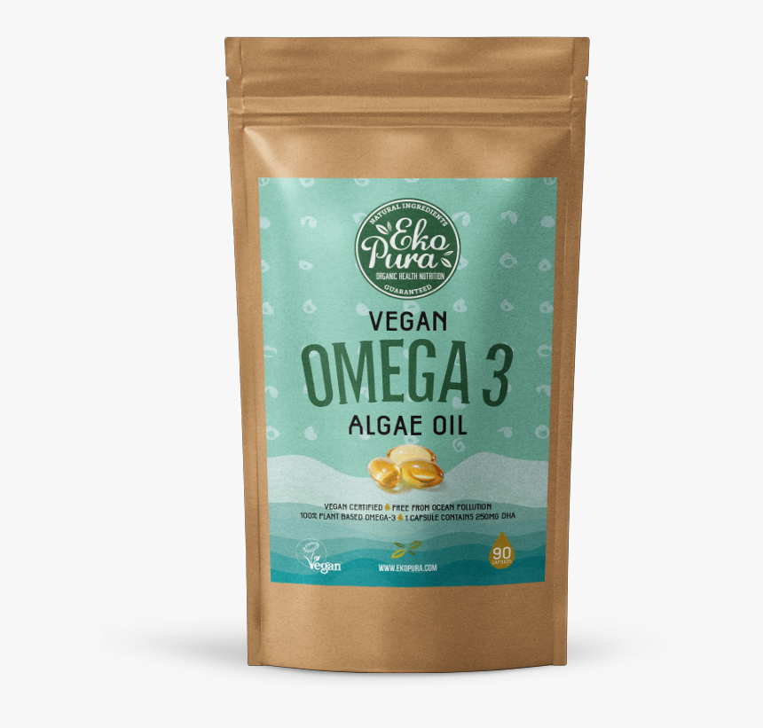 Ekopura Vegan Omega 3 Algae Oil Pack - Coffee Substitute, HD Png ...