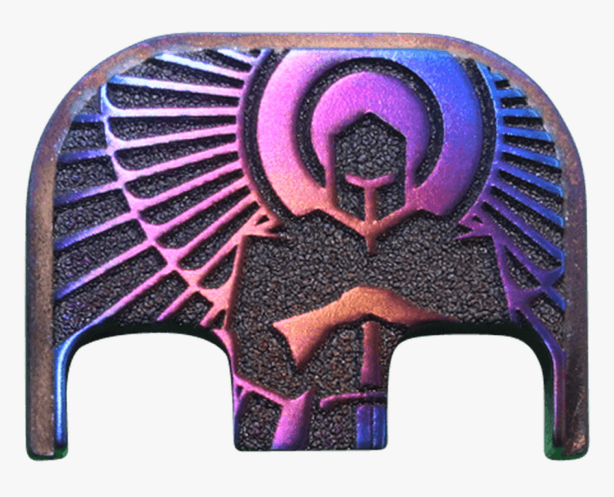 Guardian Defense Titanium Flame Anodized Finish Back - Titanium, HD Png ...