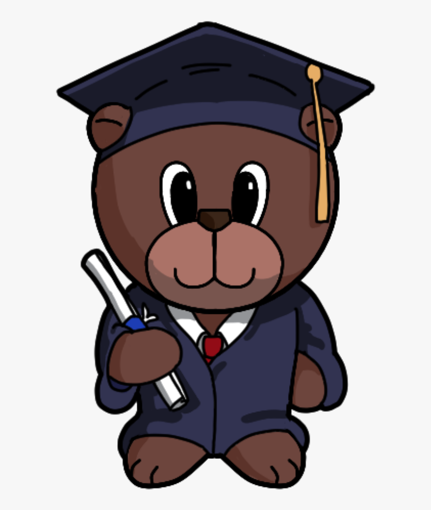 Graduation Bear Png - Cartoon Graduation Cap Teddy Bear, Transparent ...