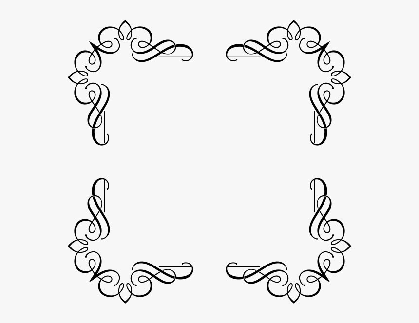 Fancy Flourish Frame Rectangular Shape-1577196682 - Fancy Borders, HD ...