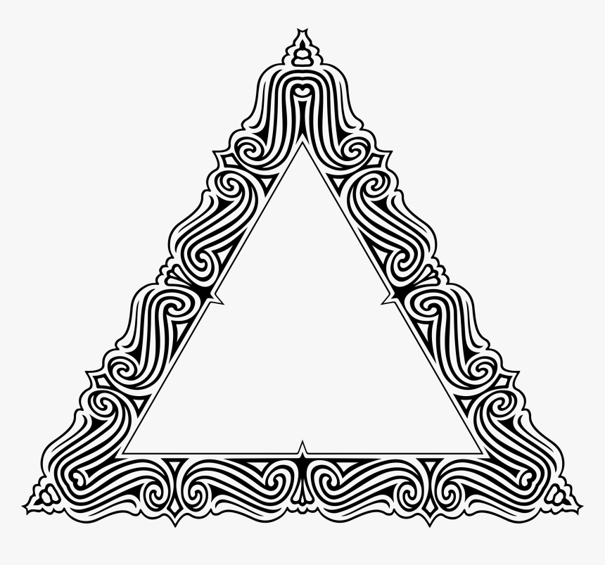 Transparent Ornate Clipart - Ornate Triangle, HD Png Download ...