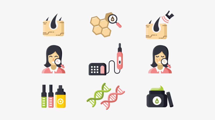 Dermatology Icons Vector - Dermatologist Icon, HD Png Download ...