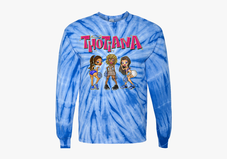 Tie Dye Long Sleeve Tee - Blueface Merch, HD Png Download , Transparent ...