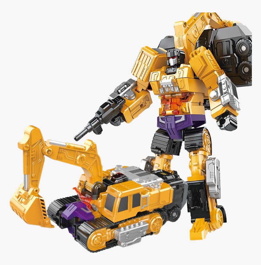 Kid Toy Truck Bulldozer - Deformation Robot, HD Png Download ...