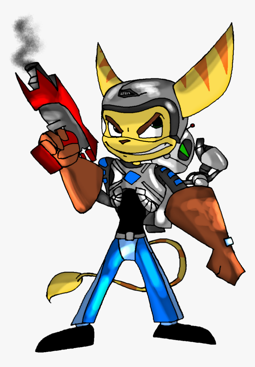Ratchet & Clank - Cartoon, HD Png Download , Transparent Png Image ...