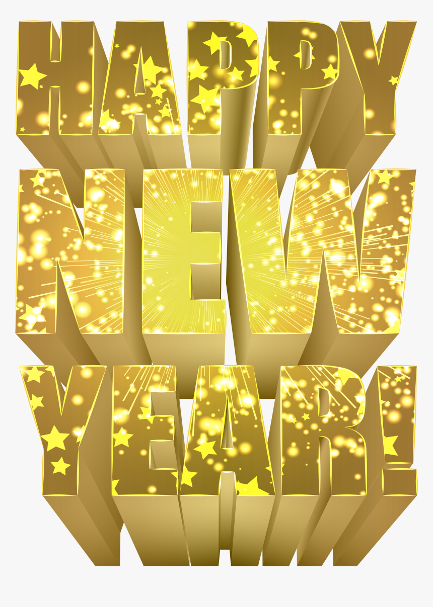 Happy New Year Gold Png Clip Art Image - Happy New Year Gold Png ...