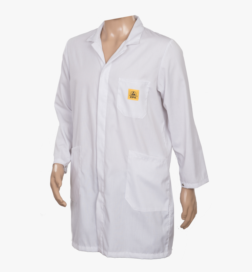 Esd Lab Coat White - Active Shirt, HD Png Download , Transparent Png ...