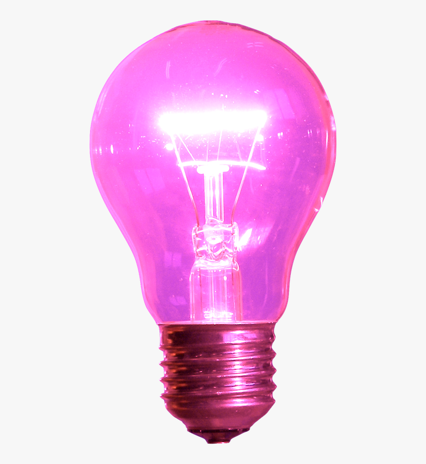 Transparent Edison Bulb Png - Pink Light Bulb Transparent, Png Download ...