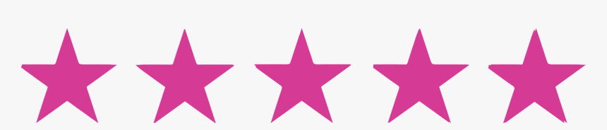 5 Stars Pink Png, Transparent Png , Transparent Png Image - PNGitem