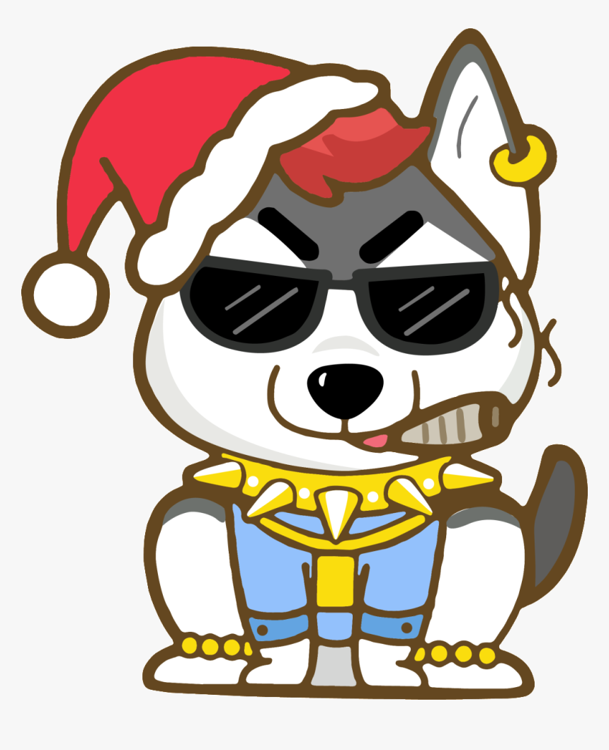 Cartoon Dog Vector Illustration Hip Hop Style , Png - Cartoon ...