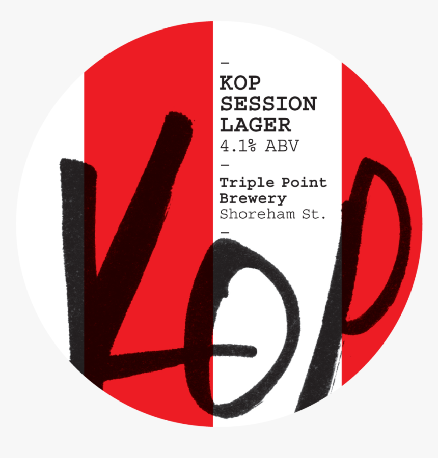 Triple Point Kop Session Lager Round Keg - Graphic Design, HD Png ...