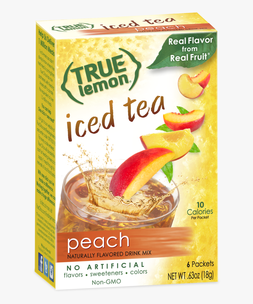 True Lemon Peach Iced Tea, HD Png Download , Transparent Png Image ...