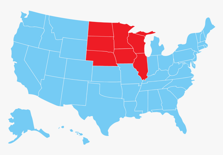 Red Vs Blue States 2016 Election, HD Png Download , Transparent Png ...