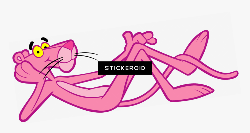 Pink Panther Resting - Pink Panther Lying Down, HD Png Download ...