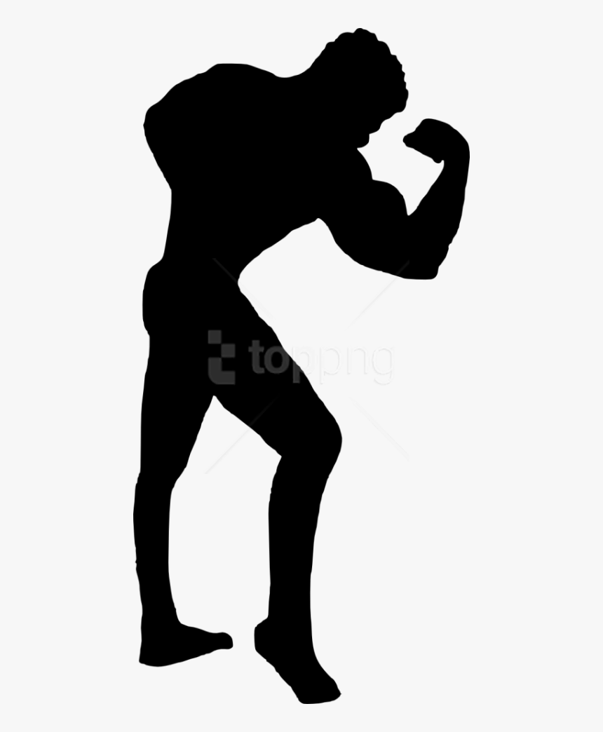 Free Png Muscle Man Bodybuilder Silhouette Png Images - Muscle Man ...