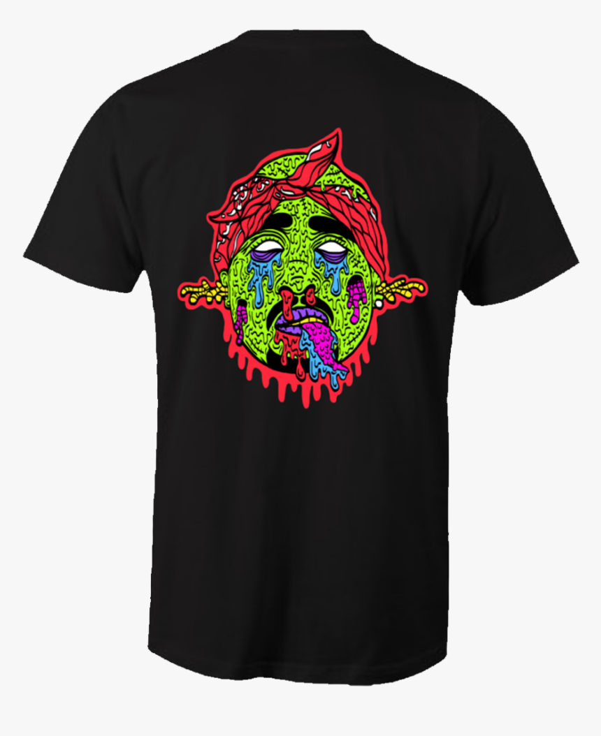 Zombie Tupac Tee By Grimeandslimeco - T Shirt Kite Bar, HD Png Download ...