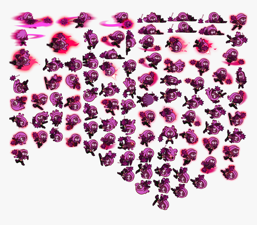 Cookie Run Wiki - Cookie Run Purple Yam Cookie Sprites, HD Png Download ...