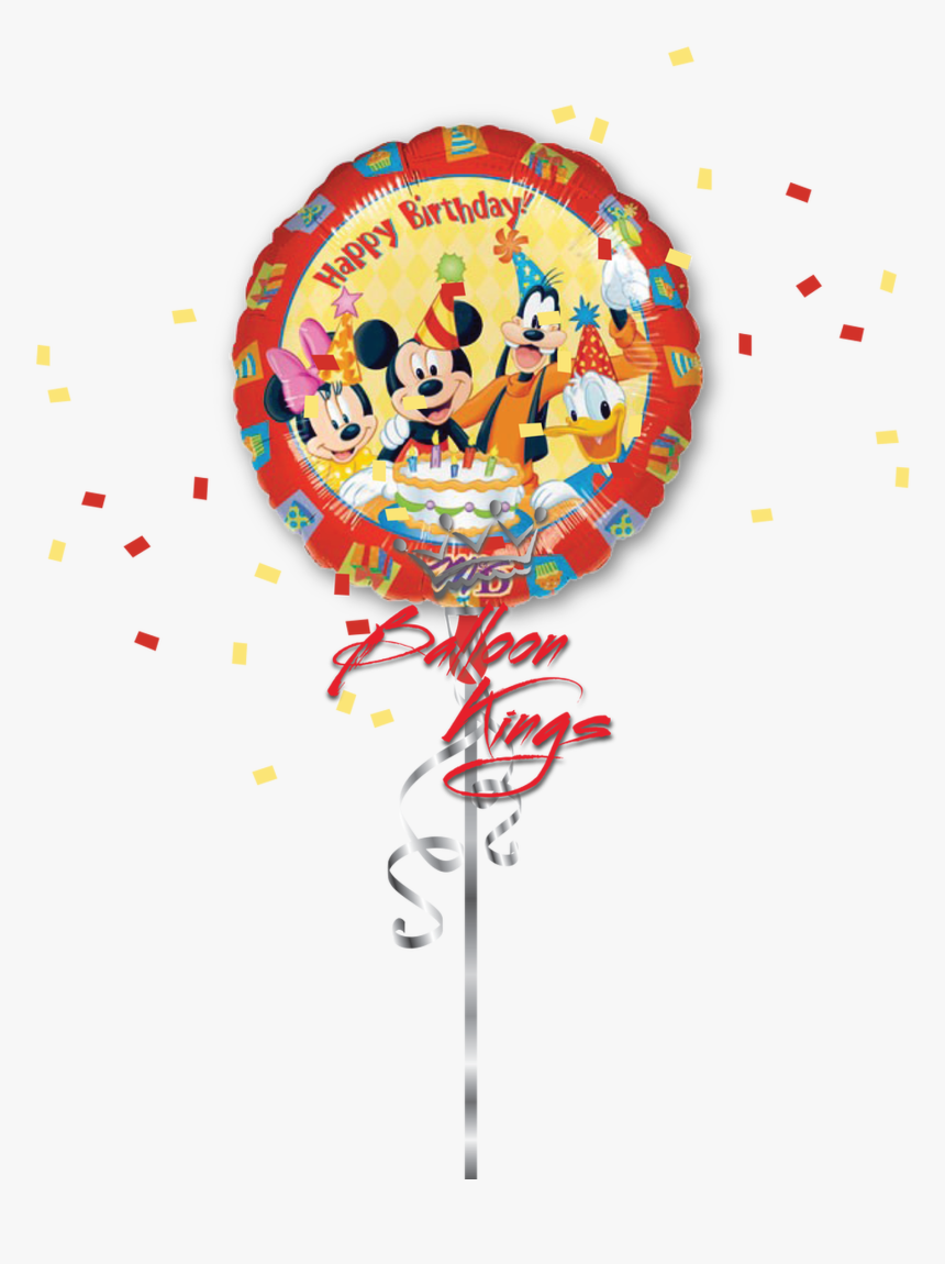 Happy Birthday Mickey - Happy Birthday Disney Balloons, HD Png Download ...