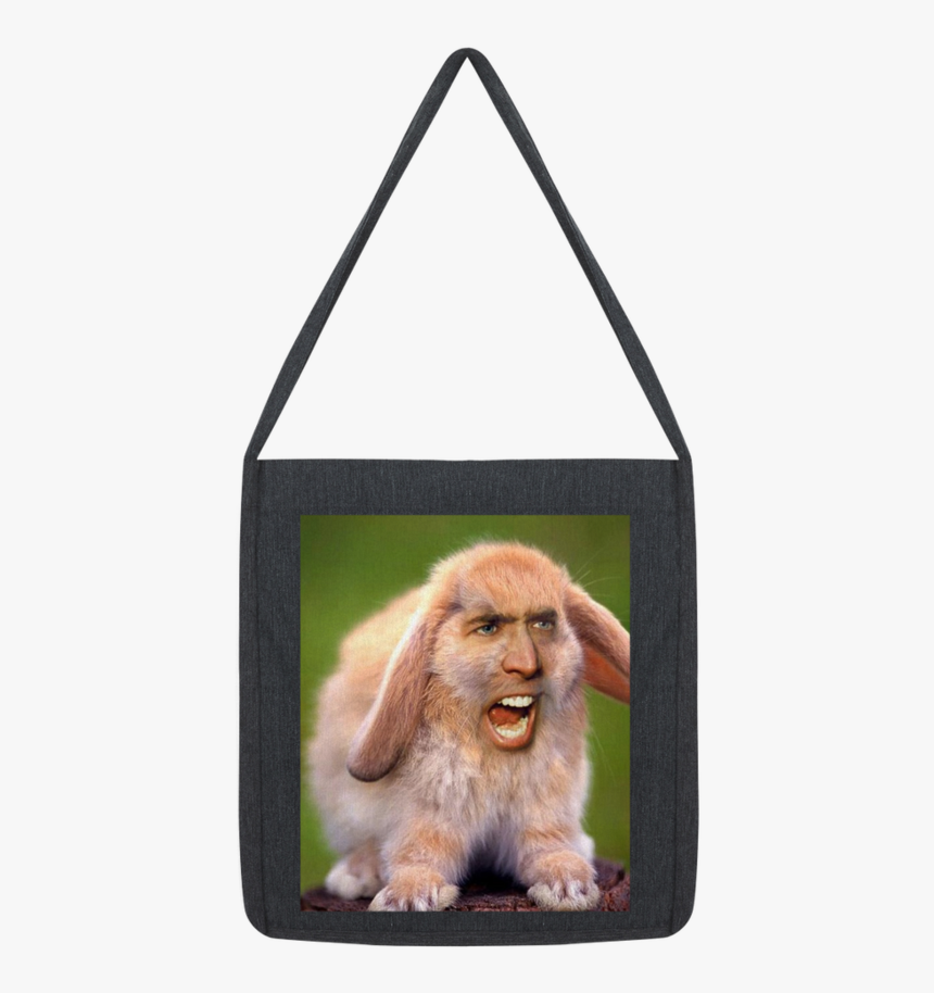 Nicolas Cage S Face On A Rabbit ﻿classic Tote Bag - Despite All My Rage ...