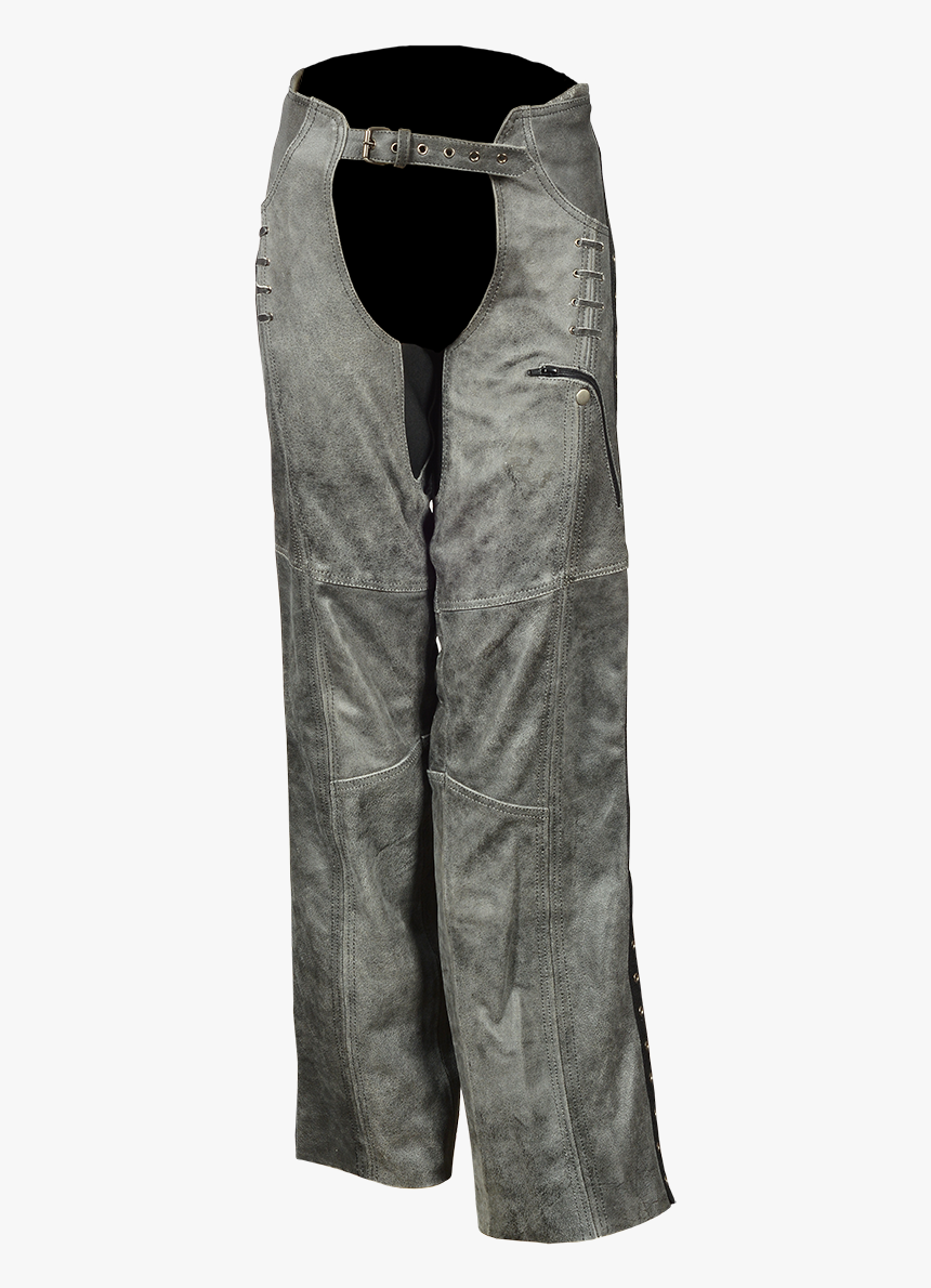 Ladies Gray Leather Chaps, HD Png Download , Transparent Png Image ...