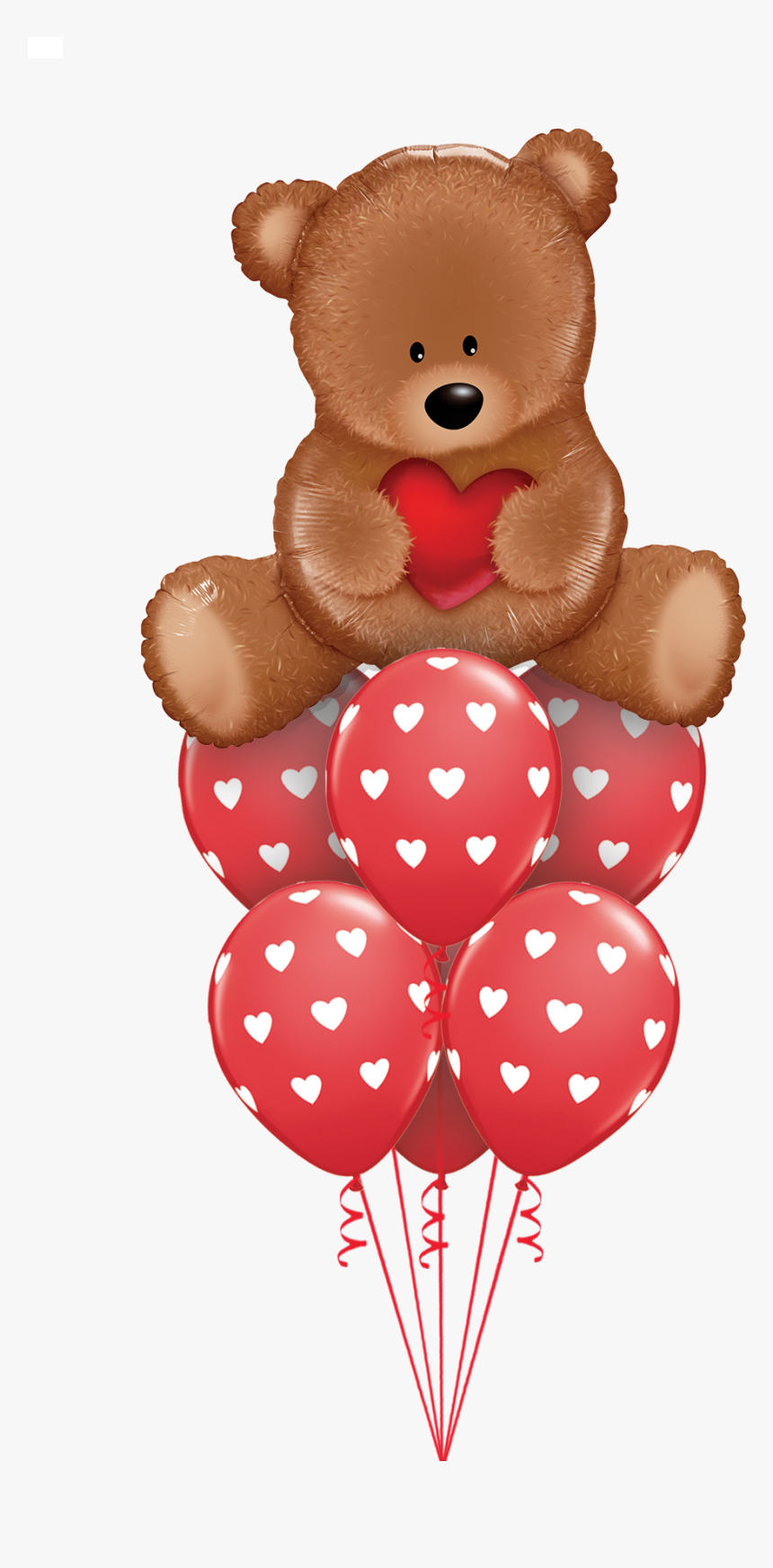 Valentines Day Balloons - Loving Teddy Bear, HD Png Download ...