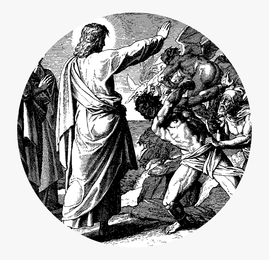 Jesus Casts Out Demons - Jesus And The Unclean Spirit, HD Png Download ...