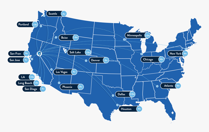 Flight Map For Rno - Hotwire Communications Coverage Map, HD Png ...
