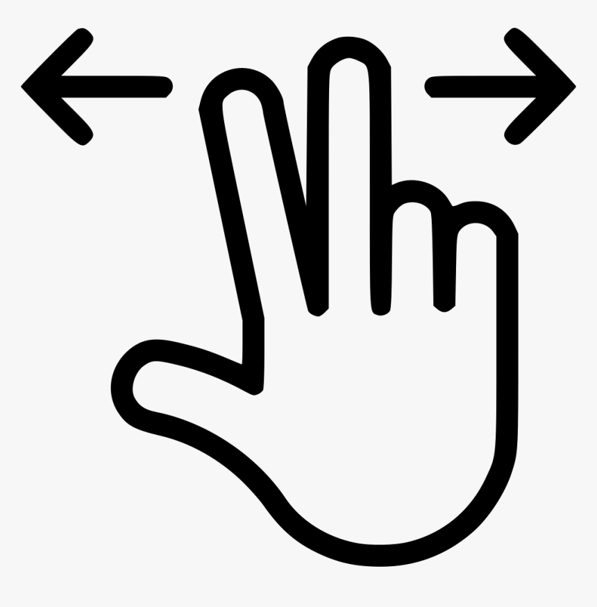 Gest Multi Left Right - Swipe Icon Transparent, HD Png Download ...