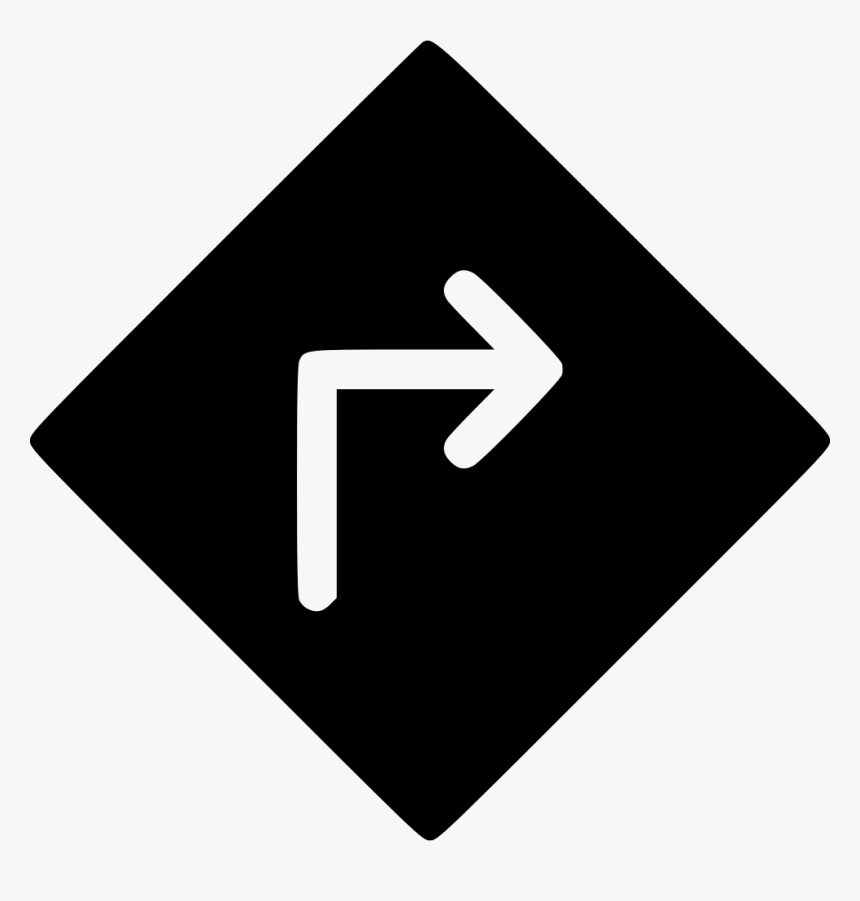 Road Sign Right - 128px Icon, HD Png Download , Transparent Png Image ...