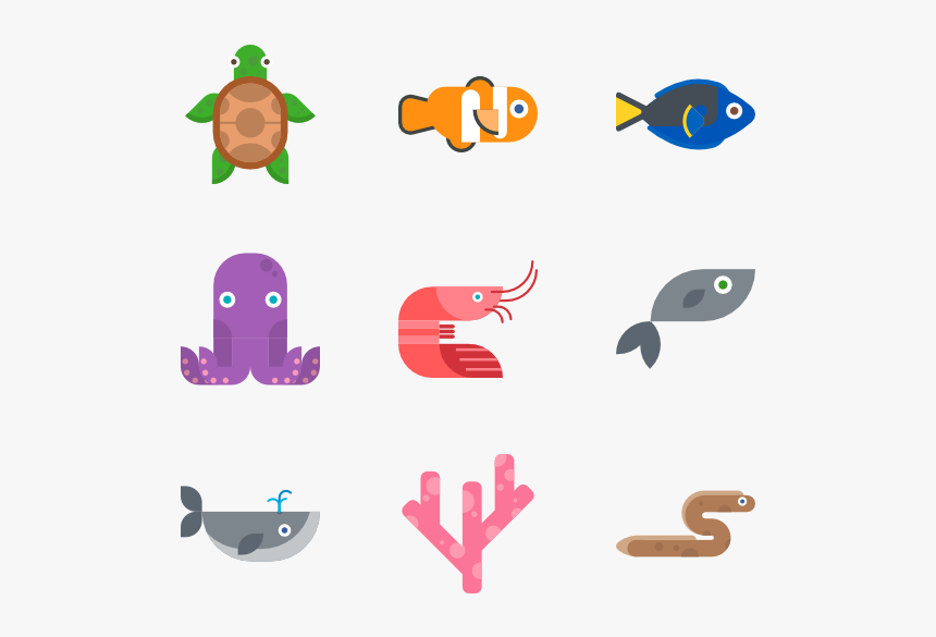 Fish Flat Design, HD Png Download , Transparent Png Image - PNGitem