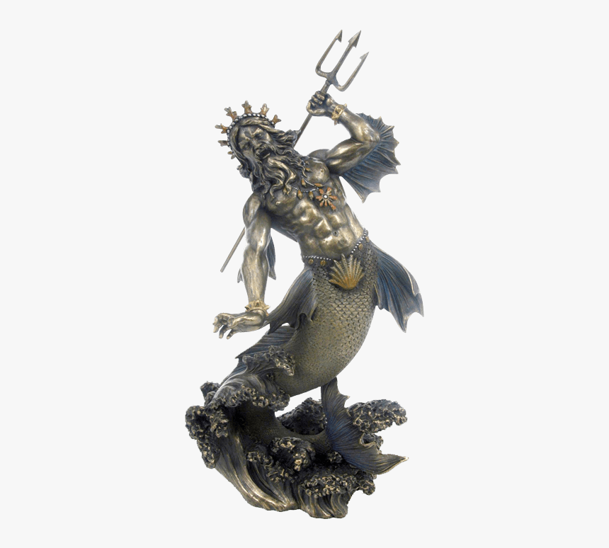 God Of The Sea Statue - Greek God Merman, HD Png Download , Transparent ...