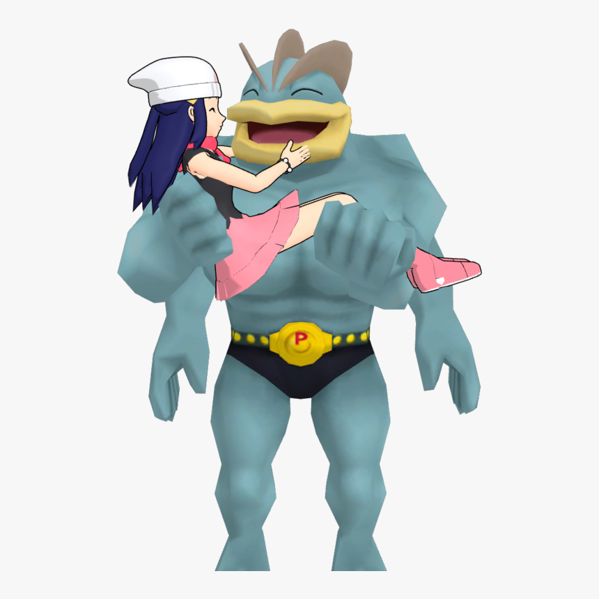 What I Hate About Pokeride - Pokemon Dawn And Machamp, HD Png Download ...