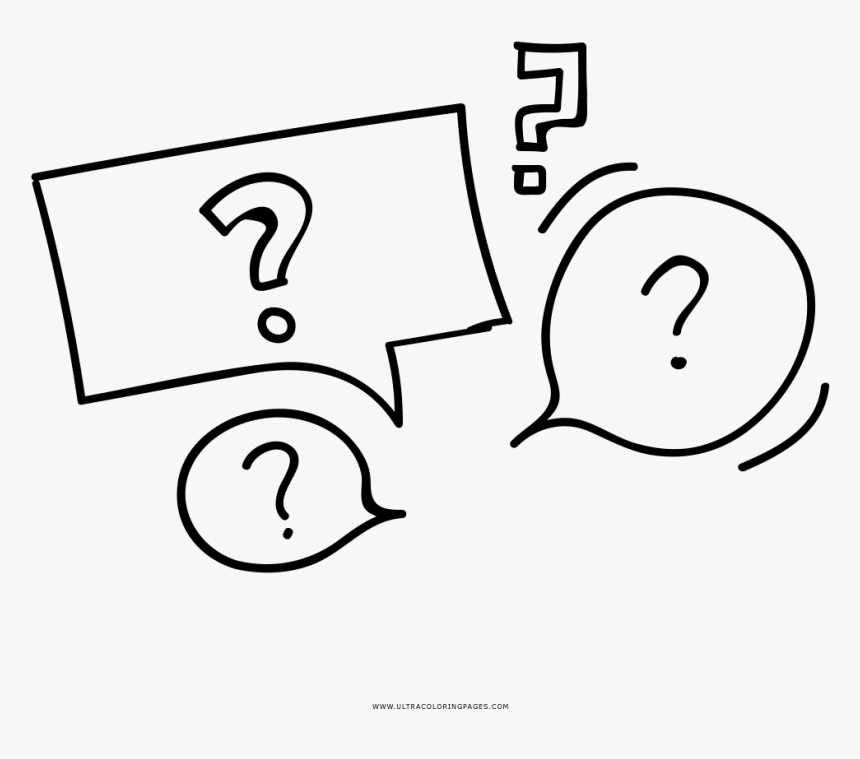 Questions Coloring Page - Preguntas Dibujo Para Colorear, HD Png ...