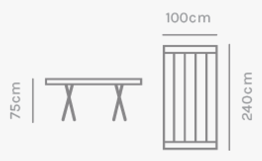 Kettler Cora Rectangular Dining Table 240 100 Dimensions - Folding ...