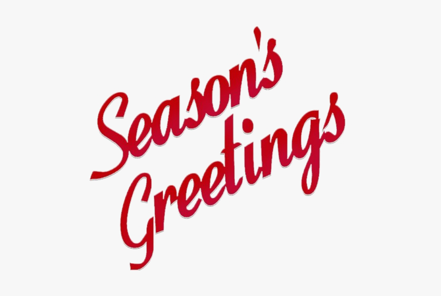 Seasons Greetings Png Image - Calligraphy, Transparent Png ...