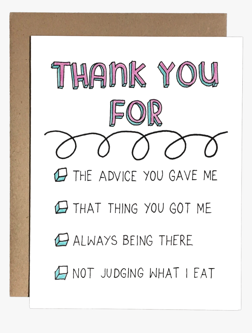 Thank You Check List - Paper, HD Png Download , Transparent Png Image ...