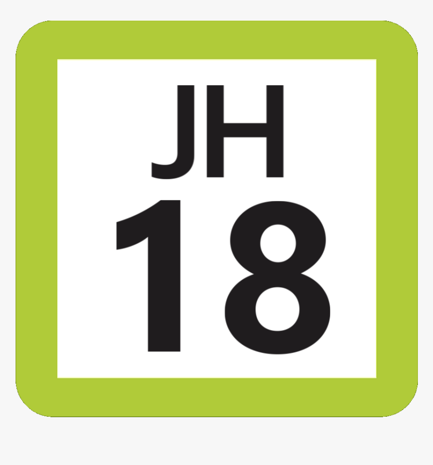 Jr Jh-18 Station Number - Circle, HD Png Download , Transparent Png ...