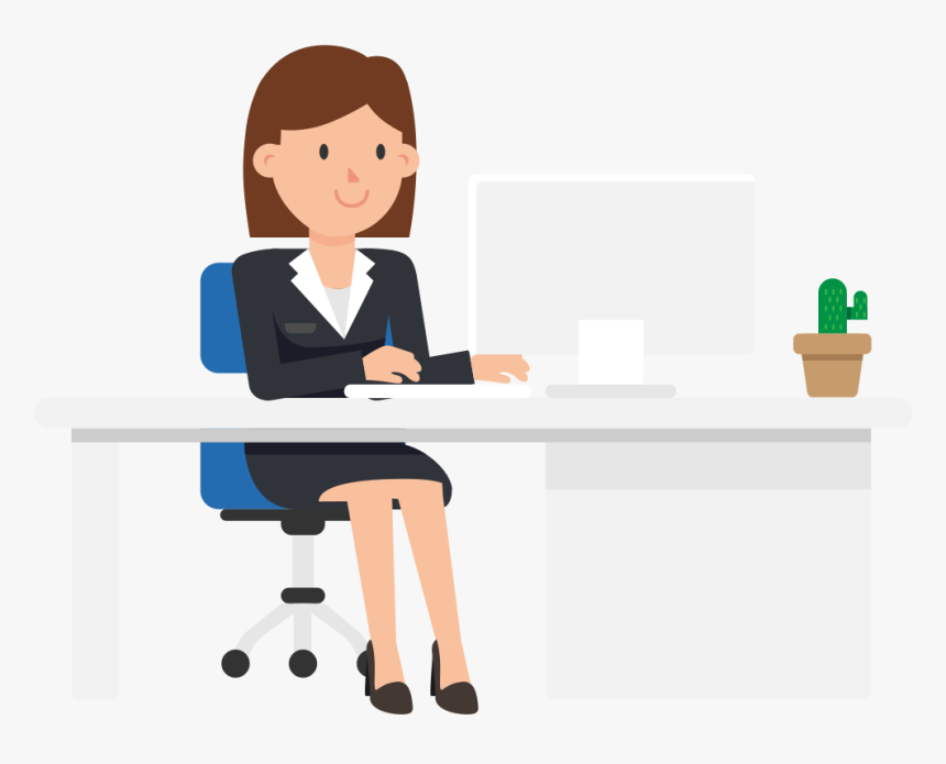 Working Woman Illustration Png, Transparent Png , Transparent Png Image ...