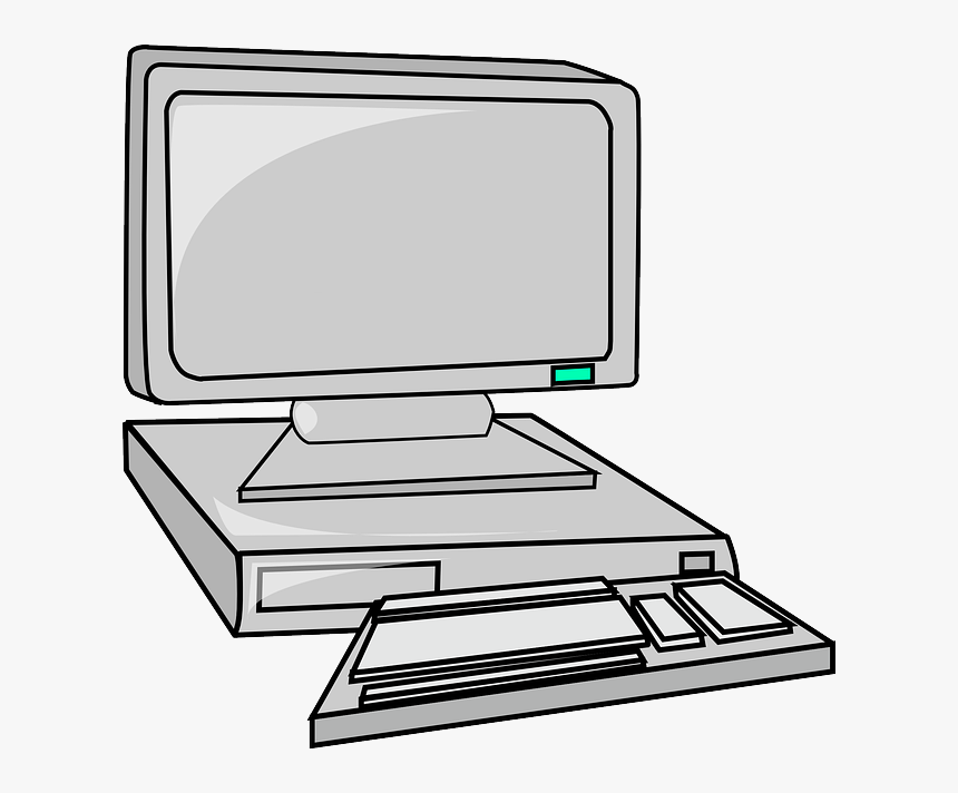 Computer Clip Cartoon - Computer Clip Art, HD Png Download ...
