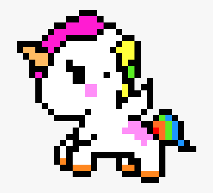 Easy Pixel Art Unicorn, HD Png Download , Transparent Png Image - PNGitem
