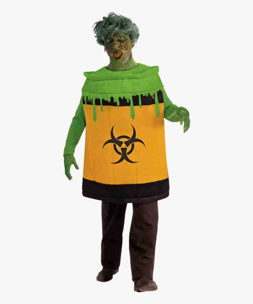 Toxic Waste Barrel Zombie Costume - Disfraz En Pareja Toxicos, HD Png ...