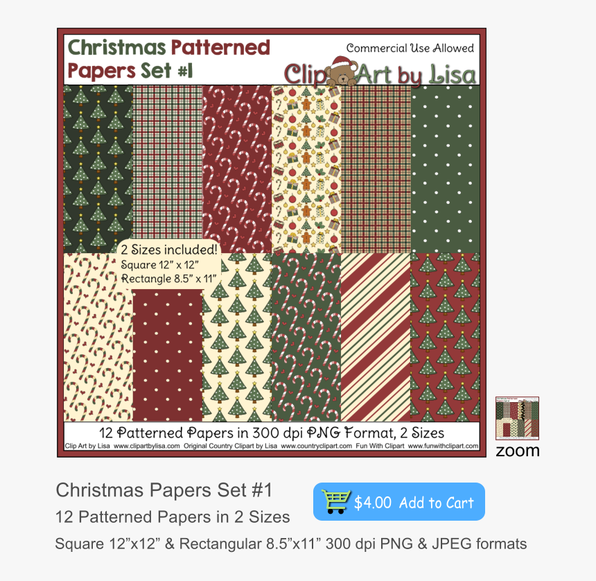 Christmas Printable Pattern Paper, HD Png Download , Transparent Png ...