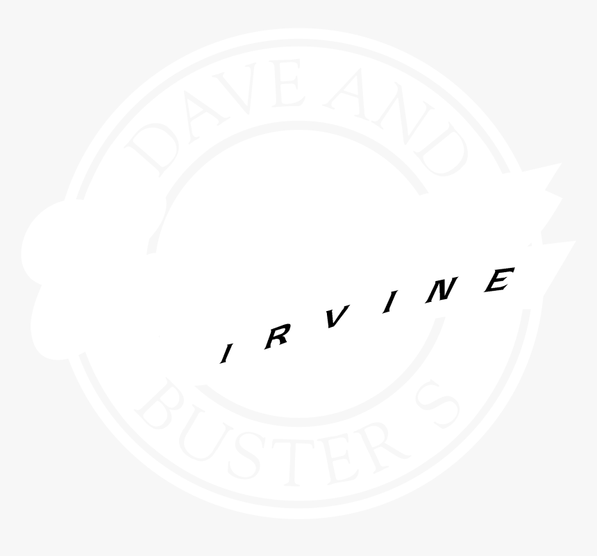 Dave And Buster S California Irvine Logo Black And - Ink, HD Png ...