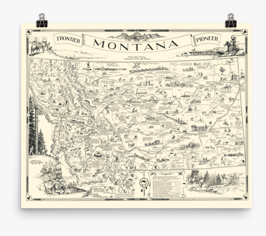 Montana History Map, HD Png Download , Transparent Png Image - PNGitem