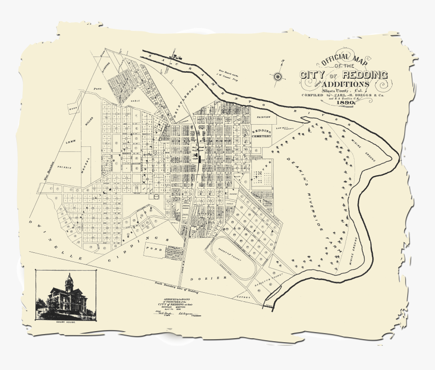 Redding Ca Old Gold Maps, HD Png Download , Transparent Png Image - PNGitem