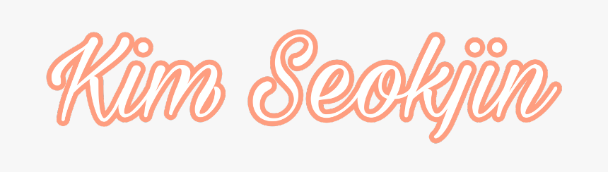 Font Kim Seokjin - Calligraphy, HD Png Download , Transparent Png Image ...