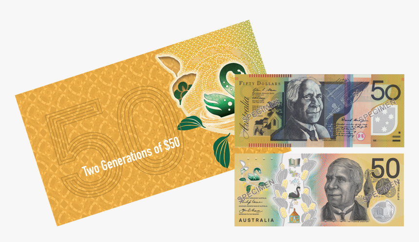 New 50 Australia Note, HD Png Download , Transparent Png Image - PNGitem