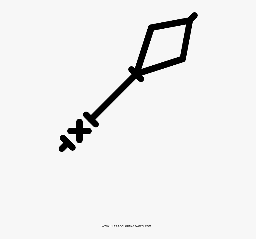 Mace Coloring Page, HD Png Download , Transparent Png Image - PNGitem