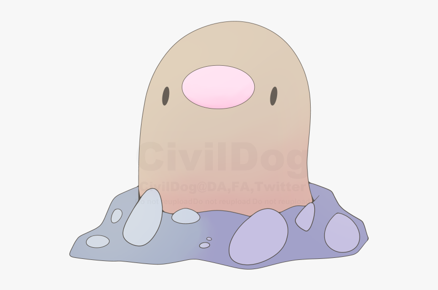 #050 Diglett - Cartoon, HD Png Download , Transparent Png Image - PNGitem