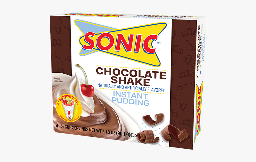 Sonic Chocolate Shake Pudding - Sonic Drive-in, HD Png Download ...